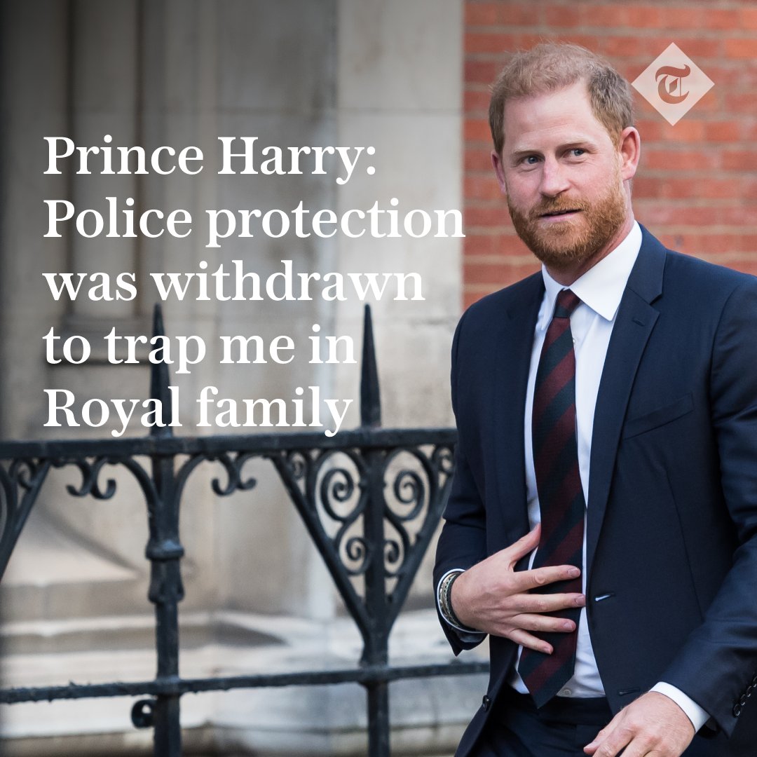 Prince Harry Claims Police Protection Removal Confirmed His Worst Fears ...