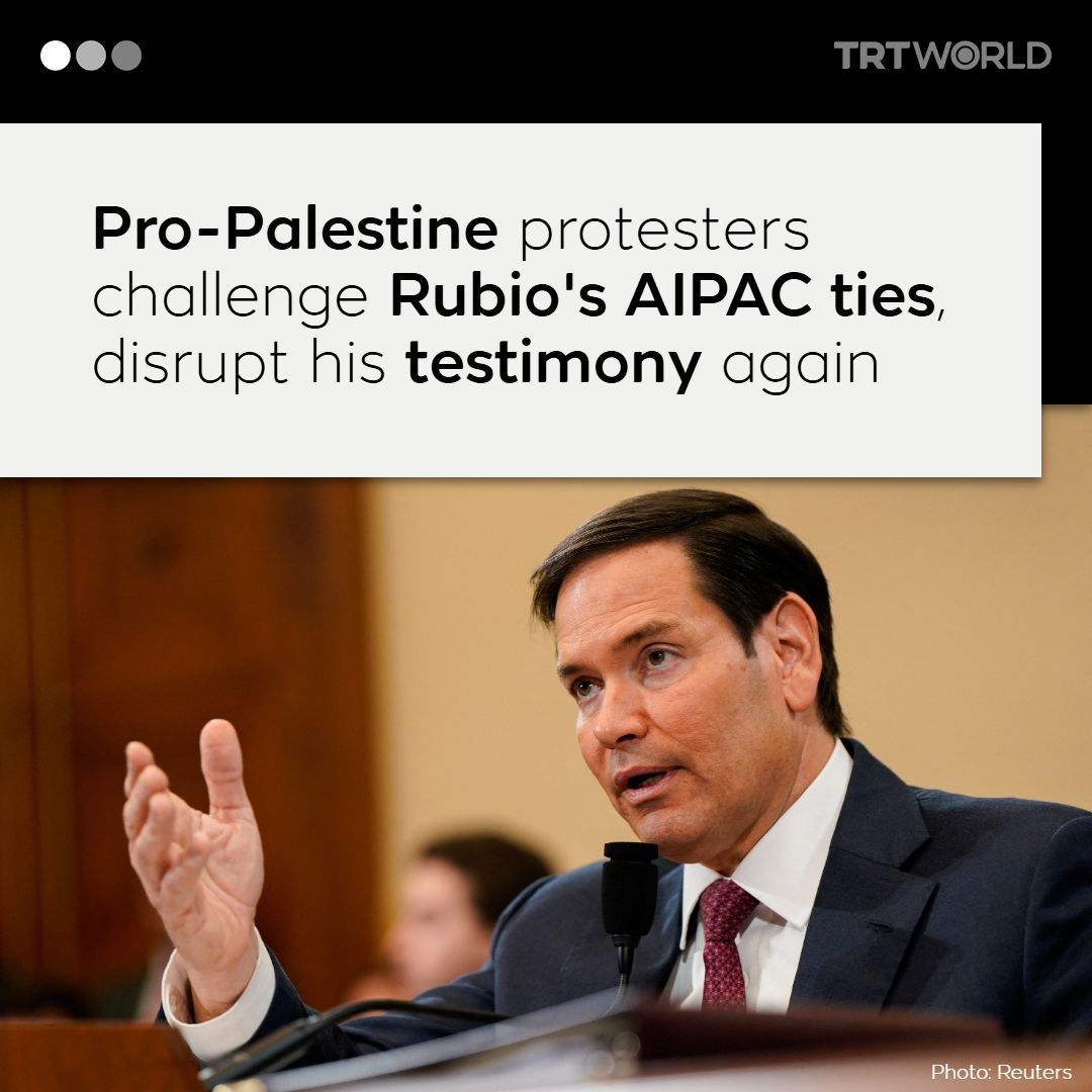 Pro-Palestinian Activists Disrupt Marco Rubio's 2026 Budget Hearing ...