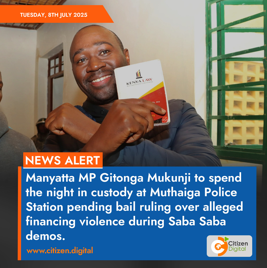 Protests Erupt in Embu After Manyatta MP Gitonga Mukunji Arrested Over ...