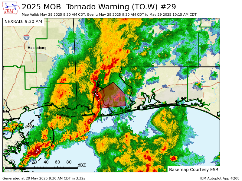 Radar-Indicated Tornado Warnings With Hail Under 0.75 Inches Extended ...