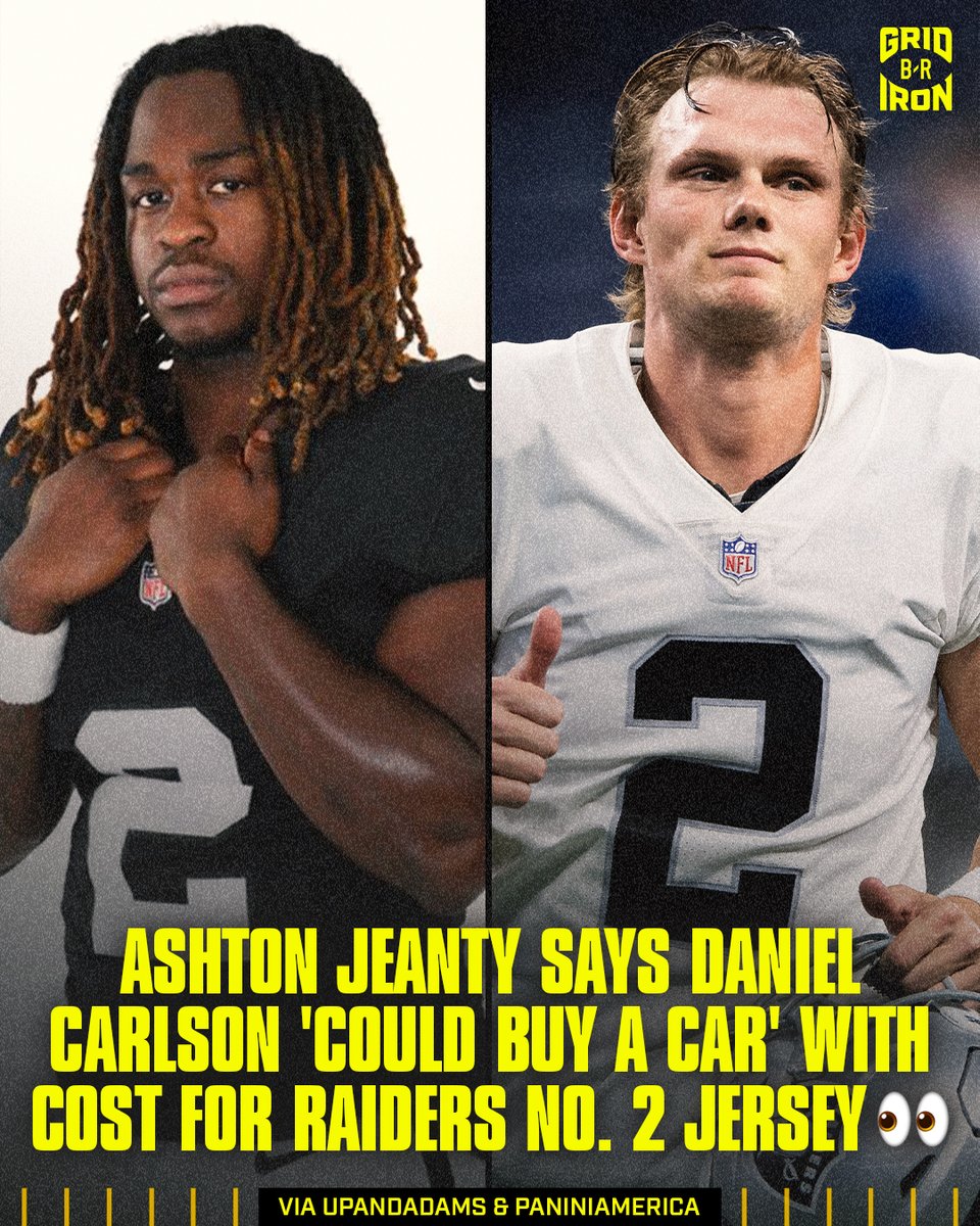 Raiders Rookie Ashton Jeanty Pays $222,000 to Daniel Carlson for No. 2 ...