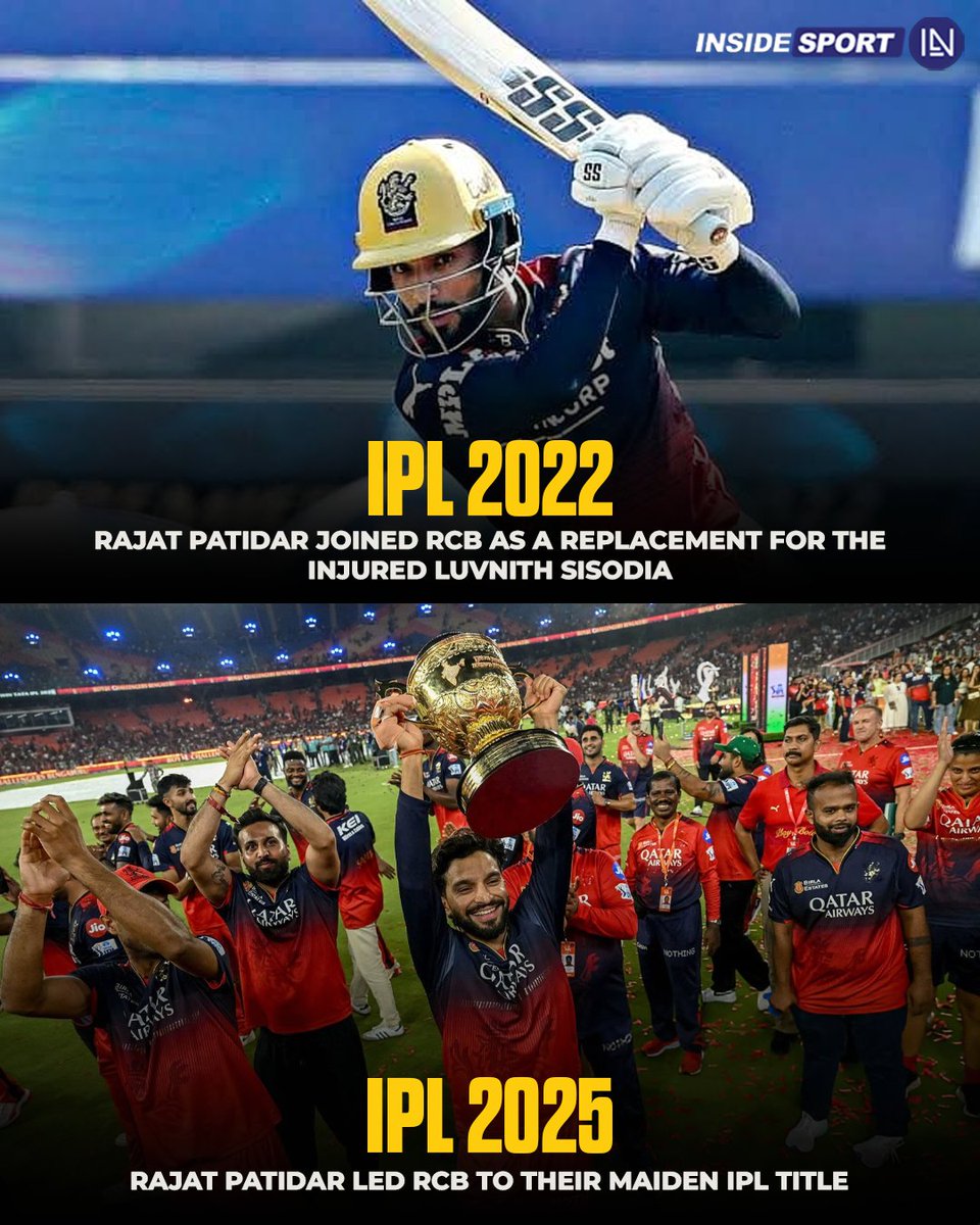 Rajat Patidar Leads RCB to IPL 2025 Title After Rising from Replacement ...