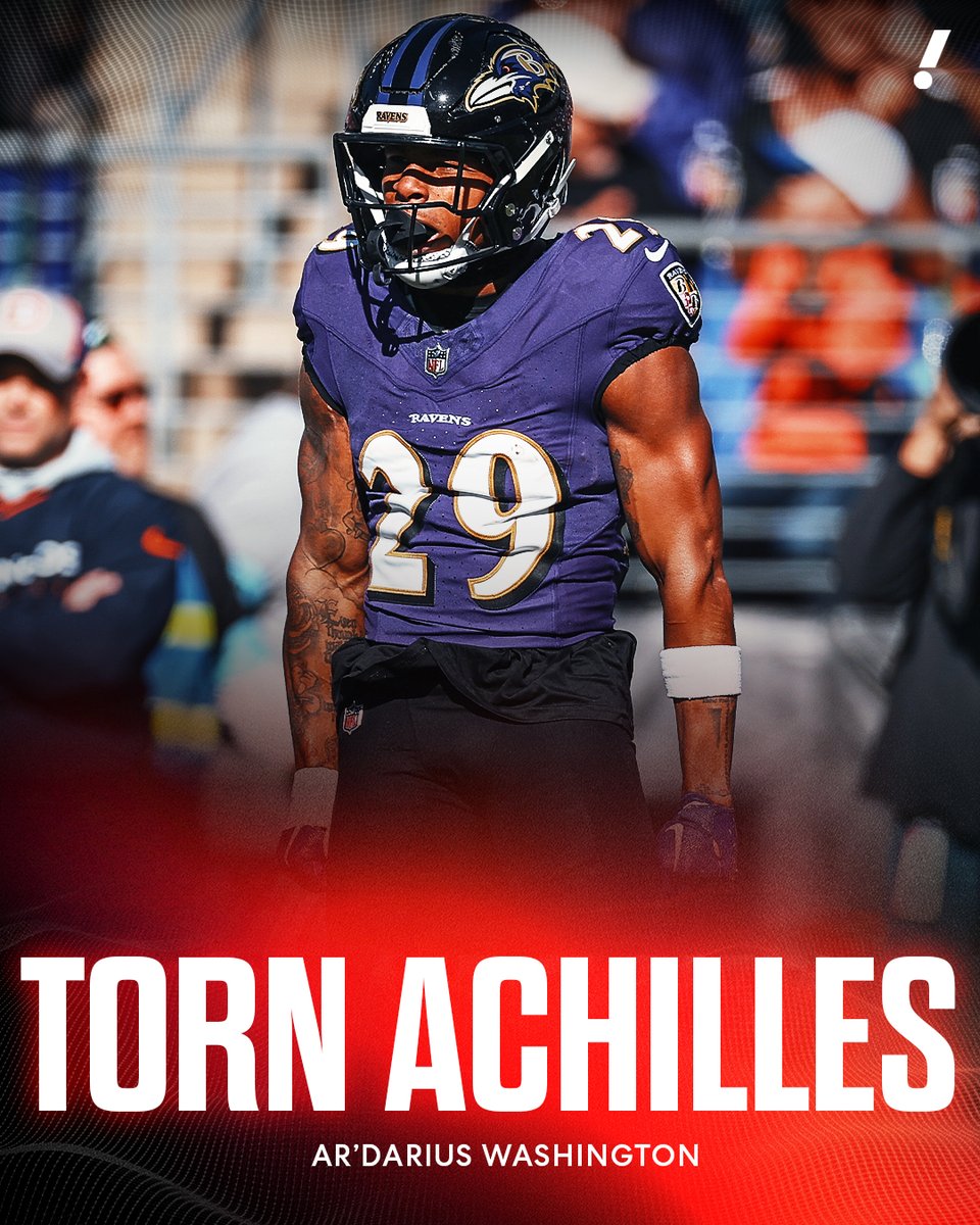 Ravens' Ar'Darius Washington to Miss 2025 Season After MRI Confirms ...
