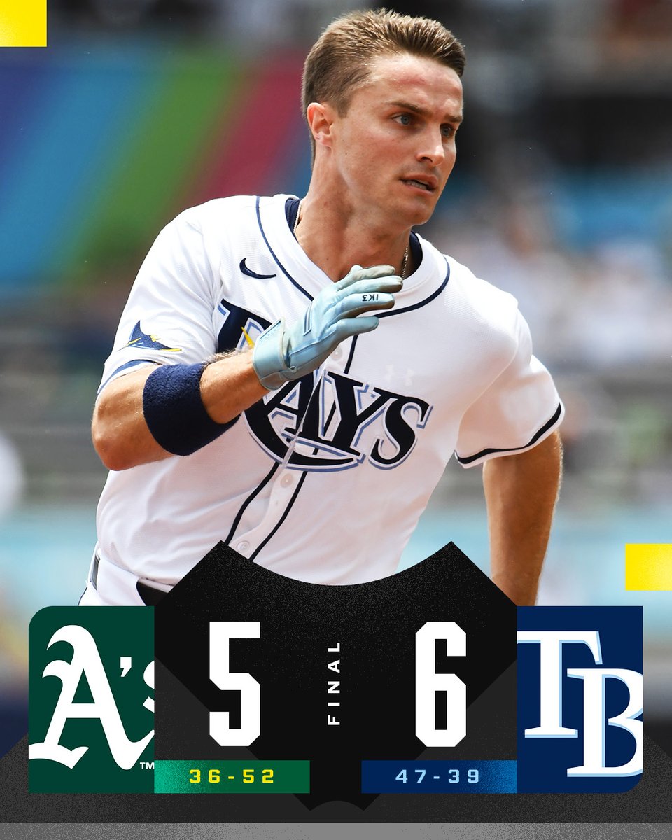 Rays Top A’s 4–2 as Mangum Sparks Win With Rare Inside-the-Park HR | DeepNewz MLB