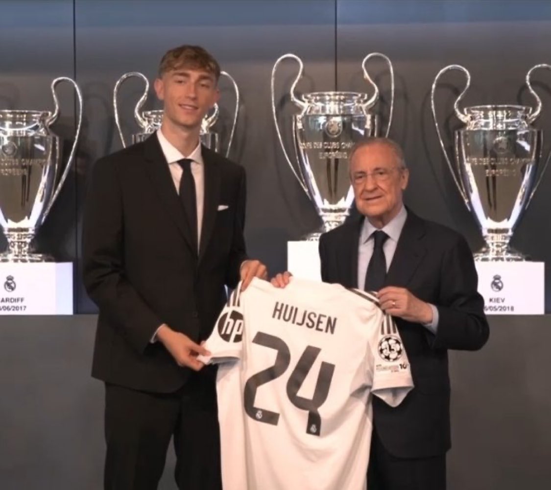 Real Madrid Unveil 20-Year-Old Defender Dean Huijsen on Five-Year Deal ...