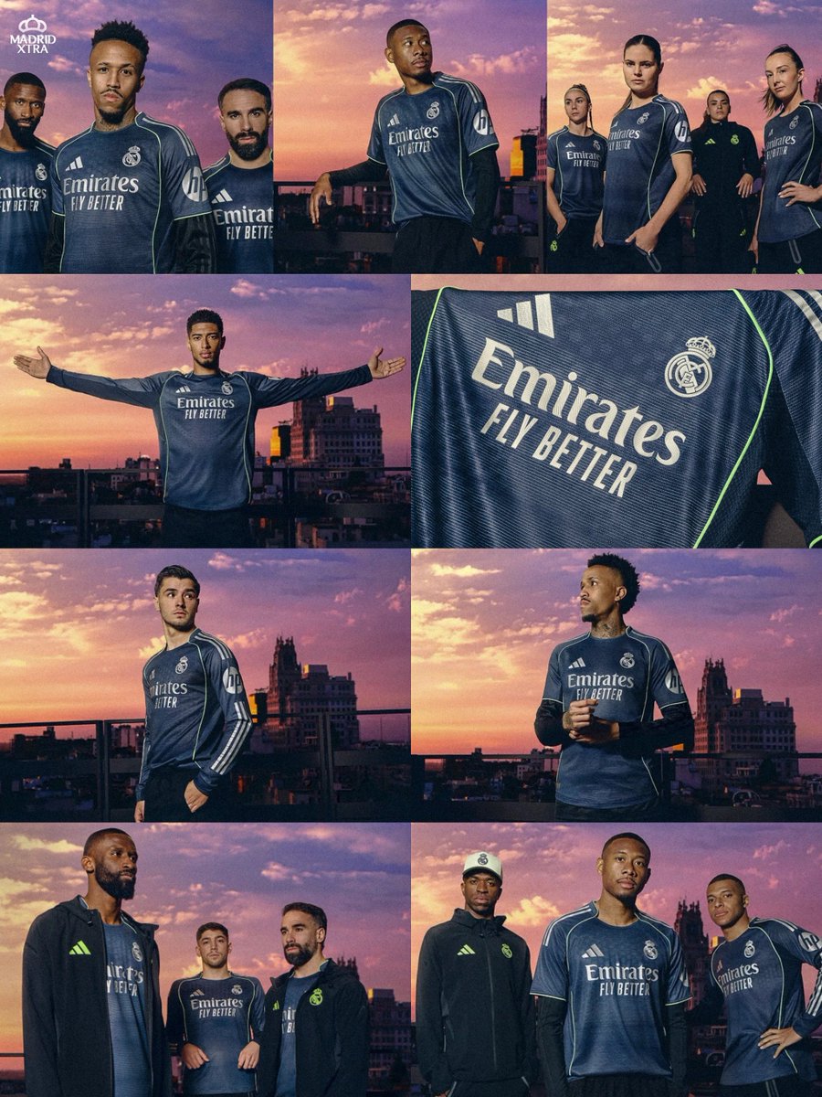 Real Madrid Unveils New Blue and Black Away Kit with Silver Details for ...