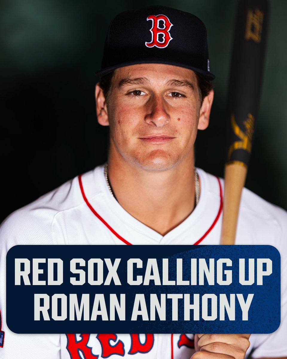 Red Sox Call Up Roman Anthony; Top Prospect to Bat Fifth in MLB Debut ...