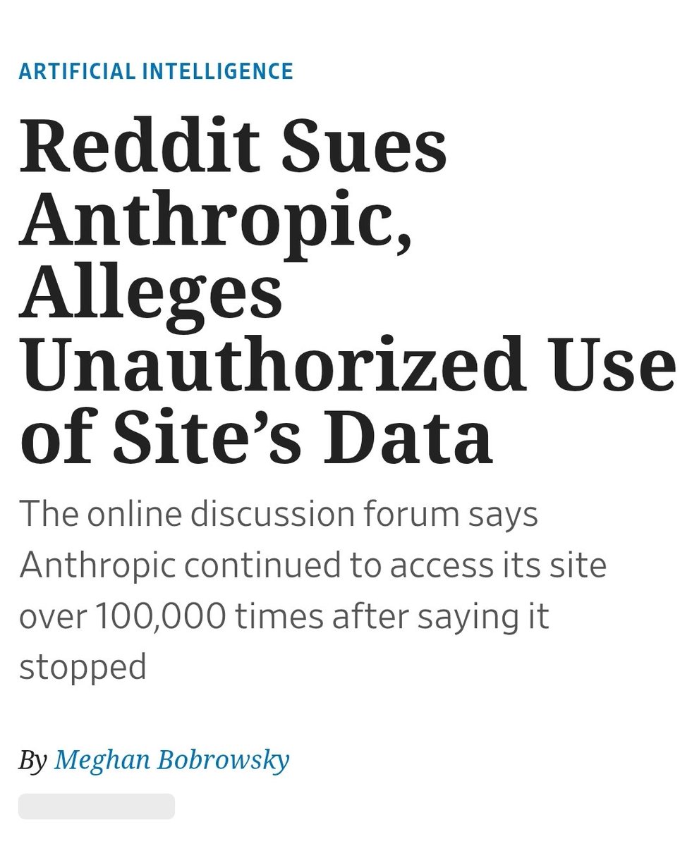 Reddit Sues Anthropic in San Francisco Court Over 100,000 Unauthorized Uses of Data for Claude ...