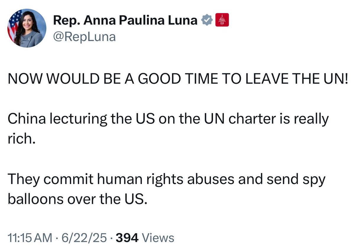 Rep. Anna Paulina Luna and Others Call for U.S. Withdrawal and ...