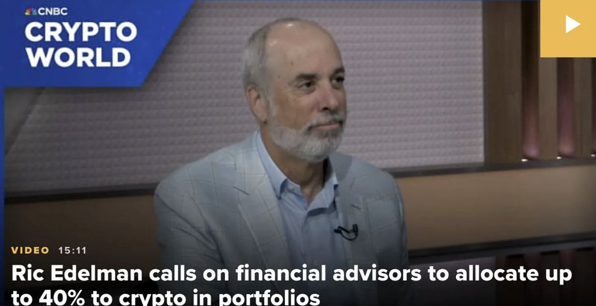 Ric Edelman of $300B Firm Urges 10-40% Bitcoin Allocation as Ray Dalio ...