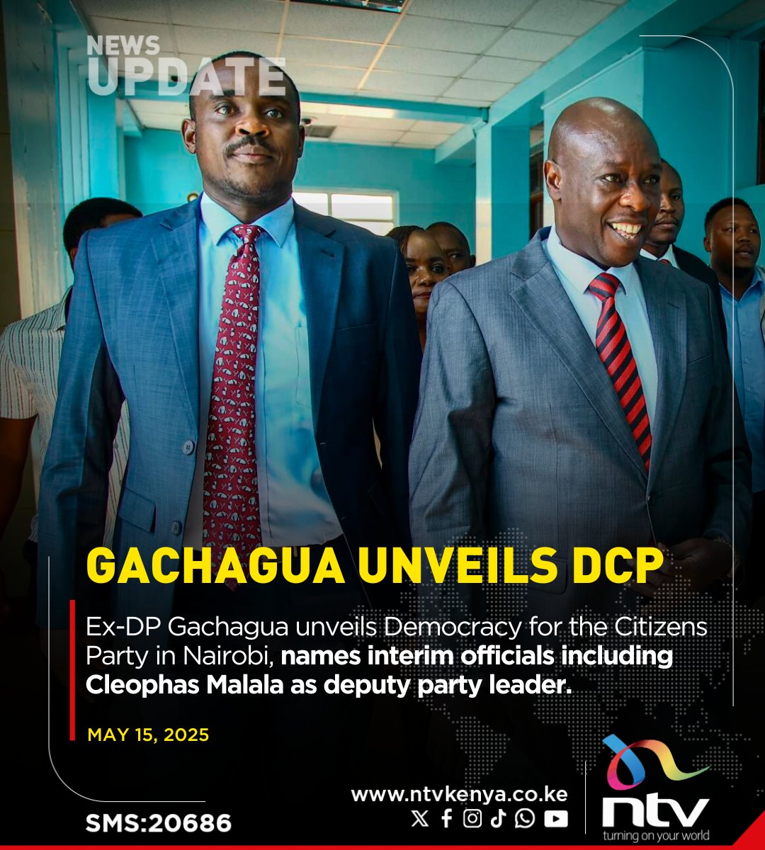 Rigathi Gachagua Launches DCP in Nairobi, Names Malala Deputy, Violence ...