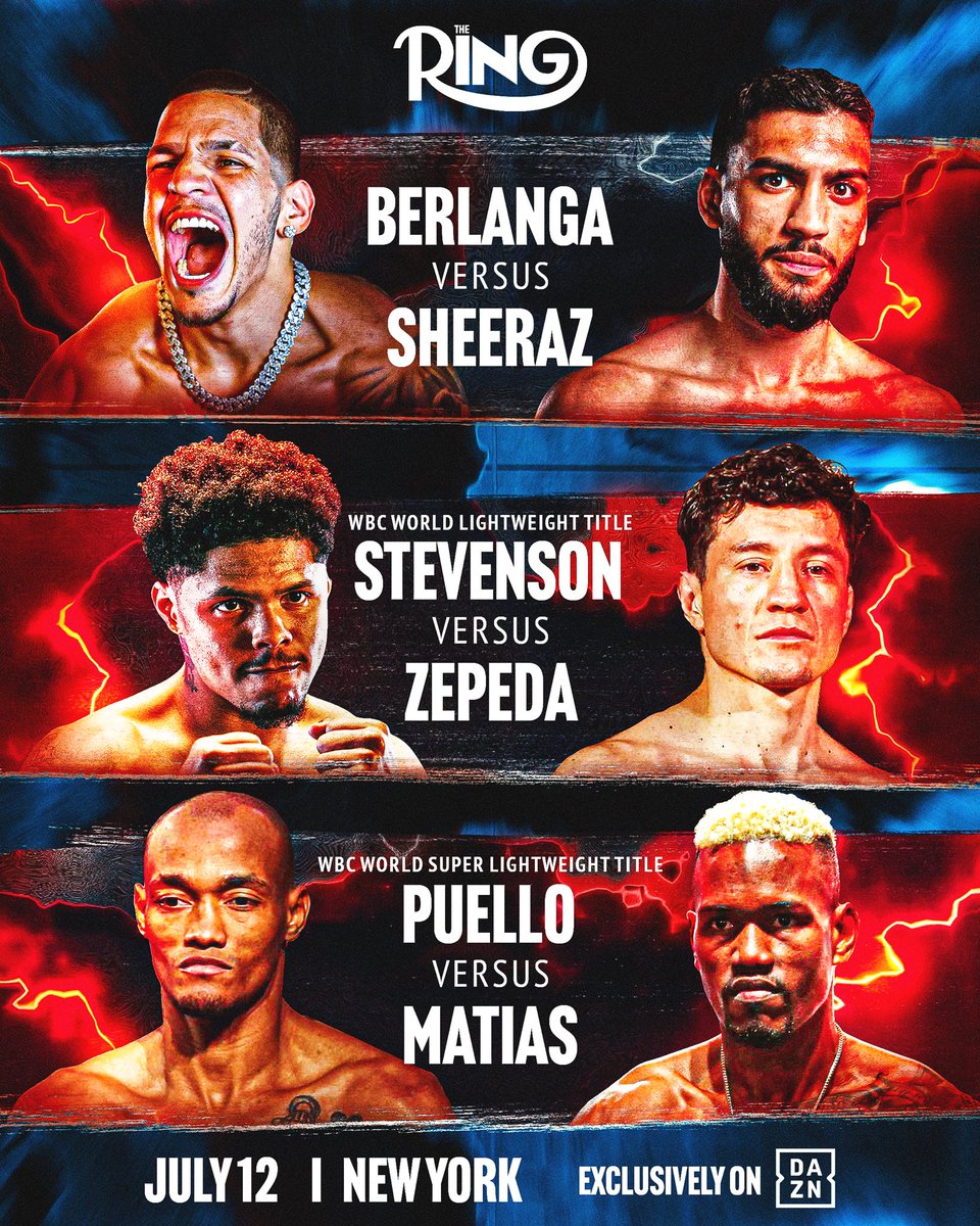 Ring III Boxing on July 12 at Louis Armstrong Stadium Features Berlanga ...