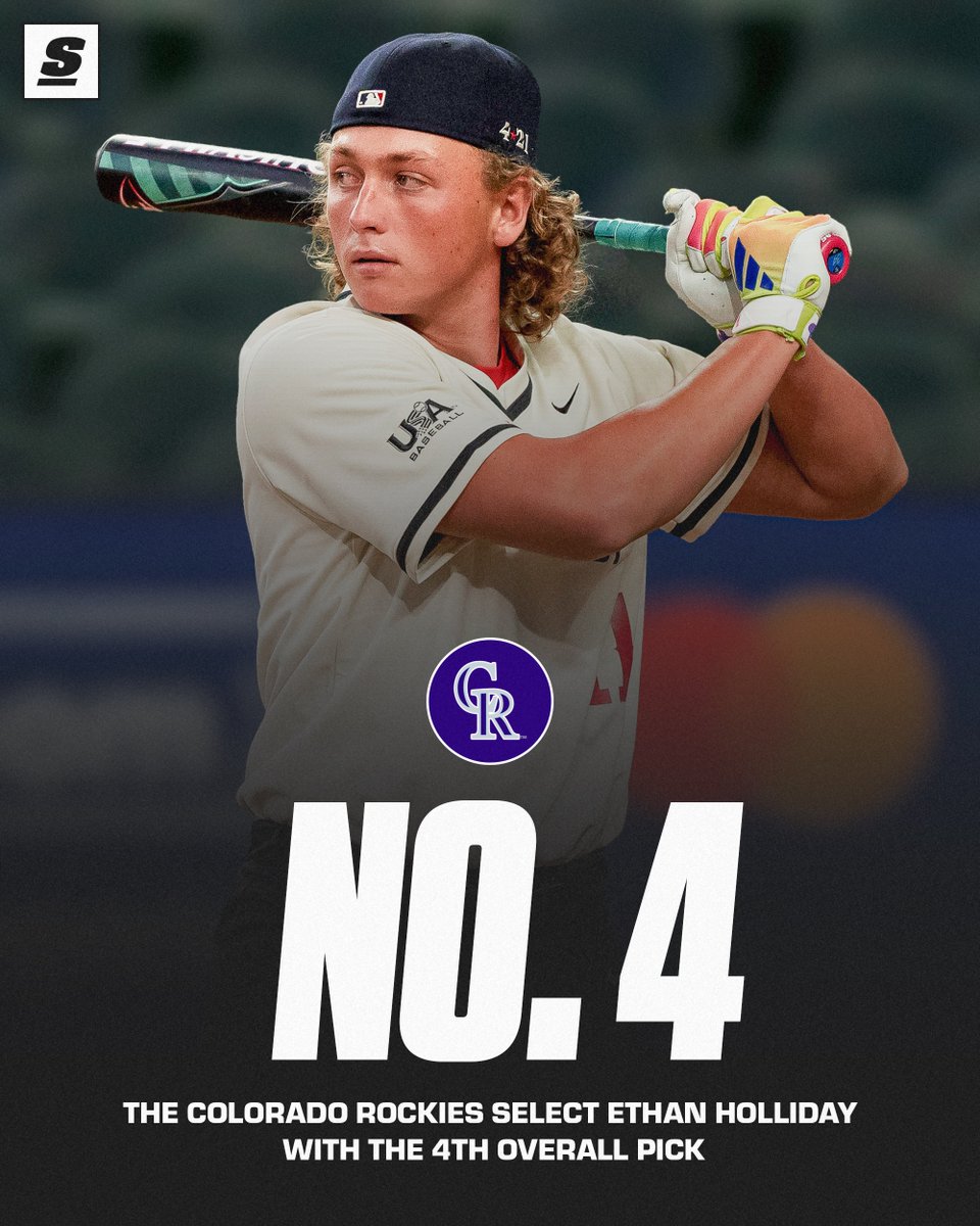 Rockies Select Ethan Holliday Fourth Overall in 2025 MLB Draft ...