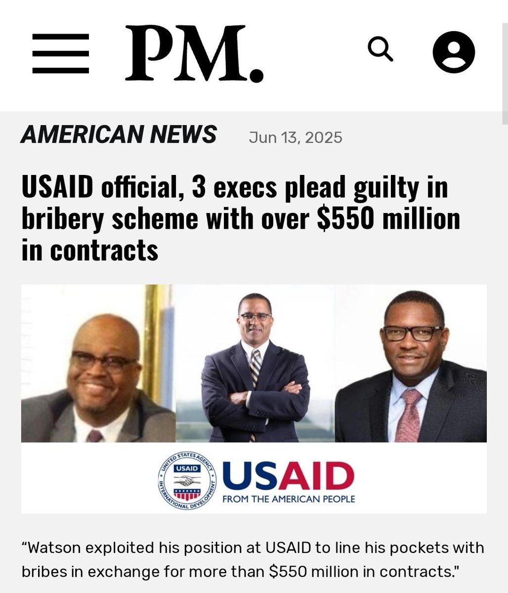 Roderick Watson, Three Execs Plead Guilty in $550 Million USAID Bribery ...