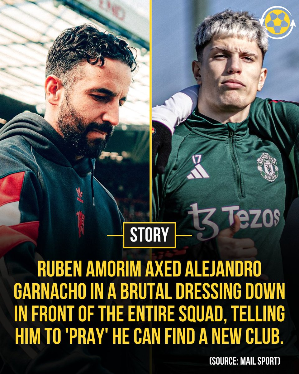 Rúben Amorim Tells Alejandro Garnacho to 'Pray' for New Club in Public ...