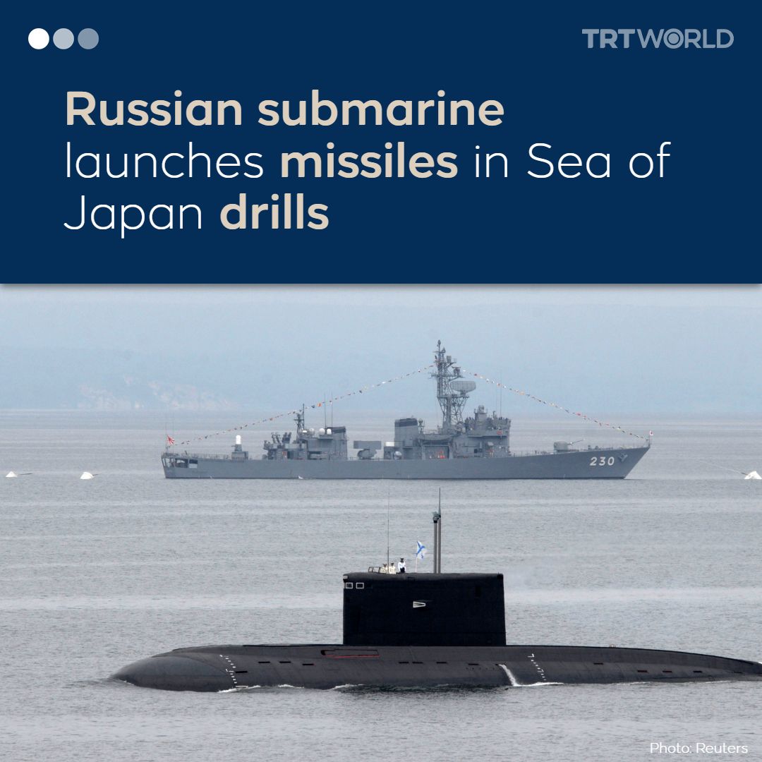Russia's Ufa Submarine Launches 2 Kalibr Missiles at Sea and Coastal ...