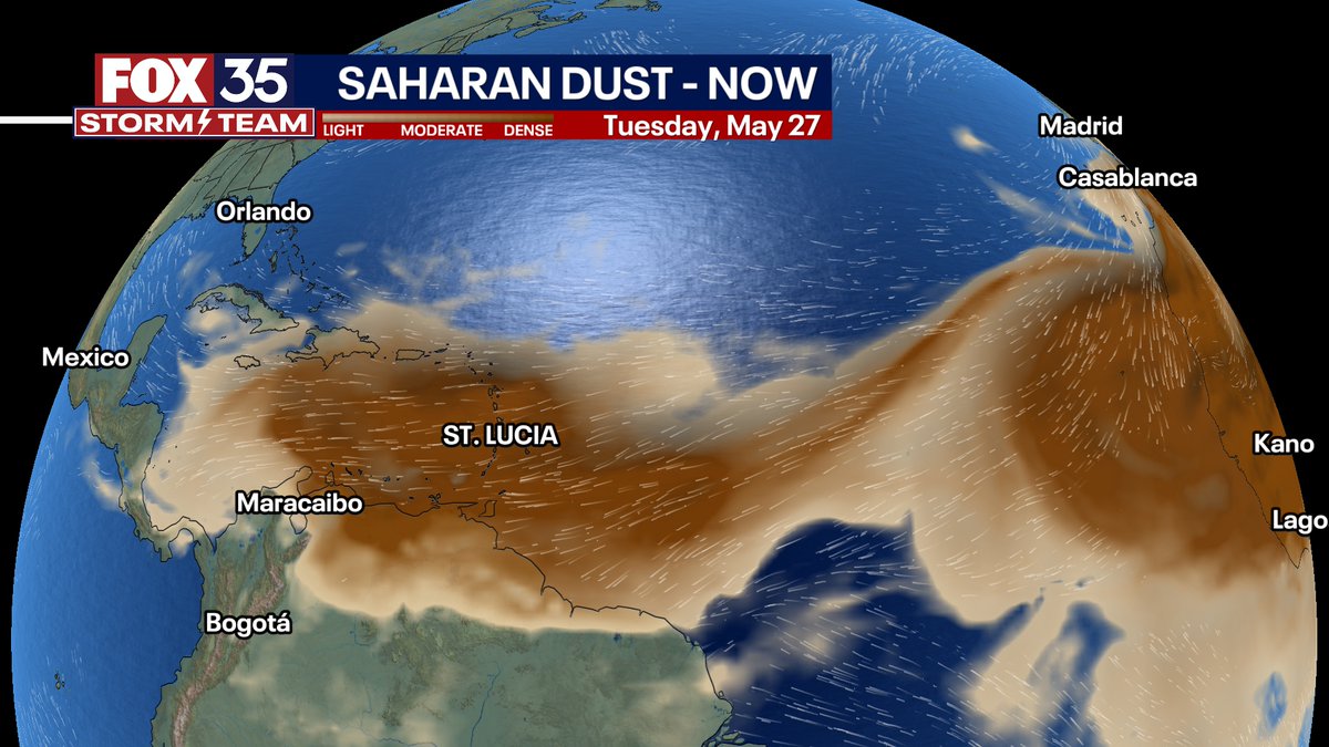 Saharan Dust Plume Impacts Caribbean Visibility, Affects Venezuela ...