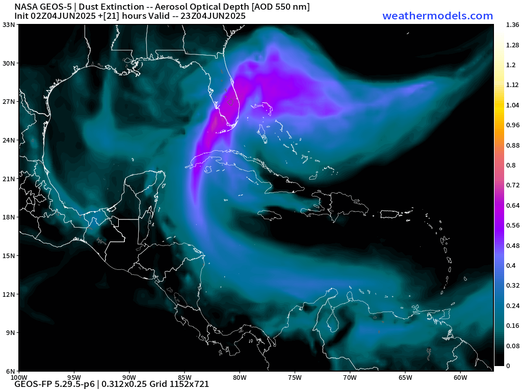 Saharan Dust Plume Reaches Florida, Texas, and Gulf States With Haze ...