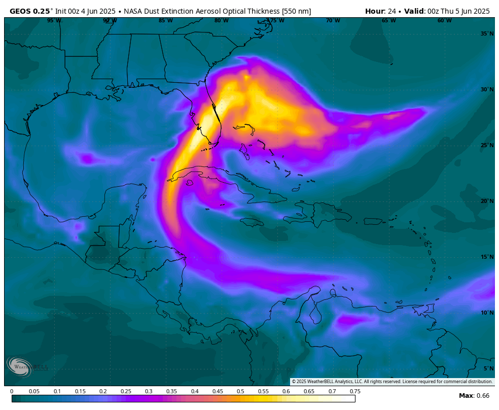 Saharan Dust Plume Reaches South Florida During 2025 Hurricane Season ...