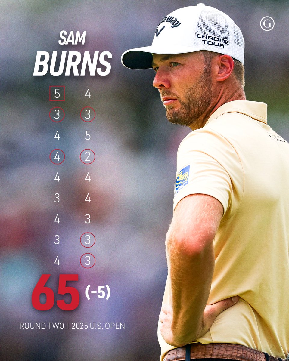 Sam Burns’ 65 Gains 9.4 Strokes, Vaults Him T2 at U.S. Open | DeepNewz ...