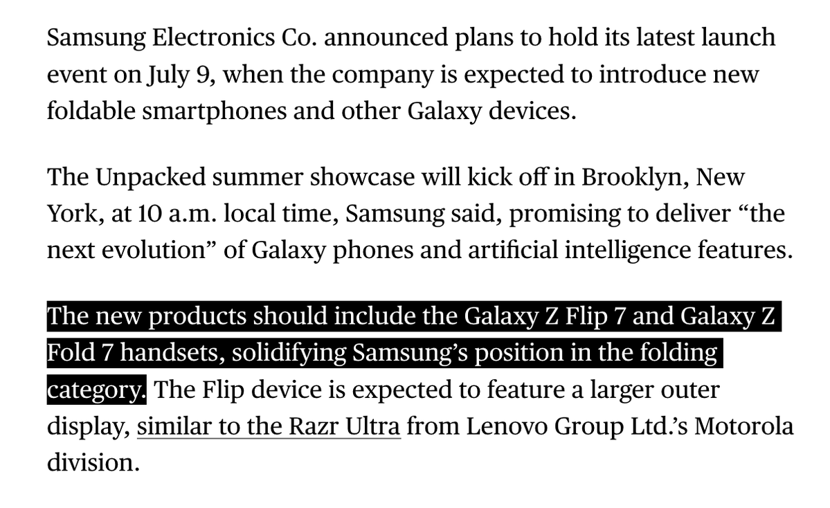 Samsung to Unveil Galaxy Z Fold 7, Flip 7, Flip 7 FE with Snapdragon 8 Elite and Galaxy Watch 8 ...