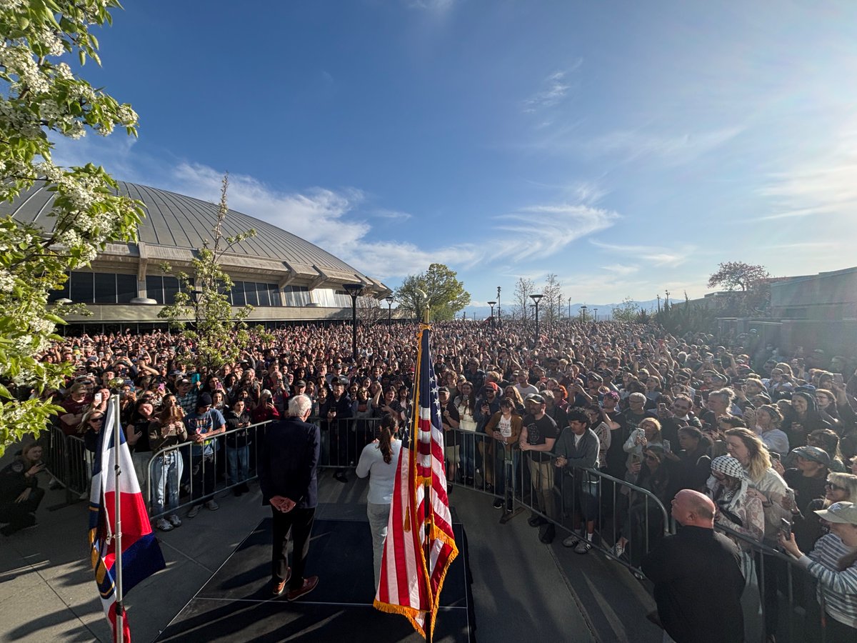 Sanders and Ocasio-Cortez Draw 20,000 Supporters at University of Utah ...