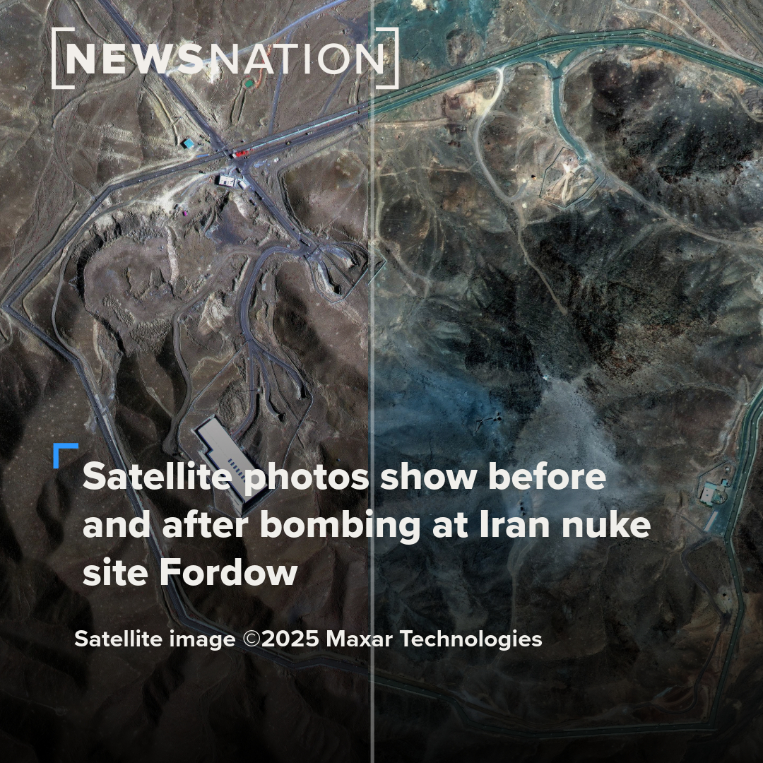 Satellite Photos Reveal Heavy US Damage at Iran’s Fordow Nuclear Site ...