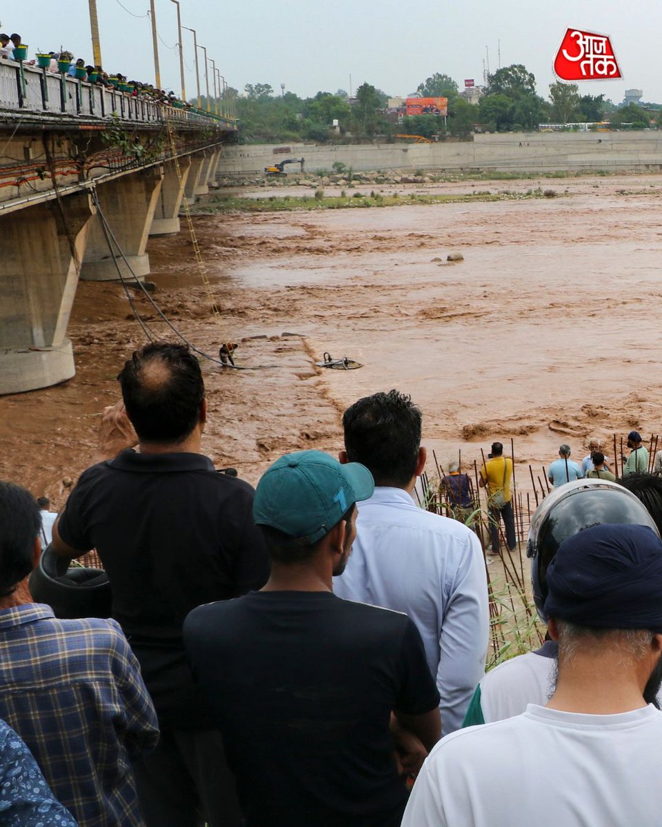 SDRF Rescues Man and Three Cattle From Flooded Tawi River in Jammu Amid Heavy Rainfall ...