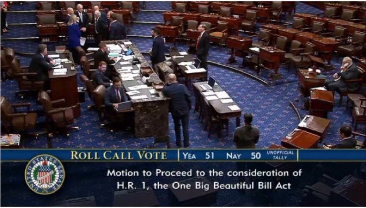 Senate Advances Trump’s ‘Big Beautiful Bill’ on 51-49 Procedural Vote ...