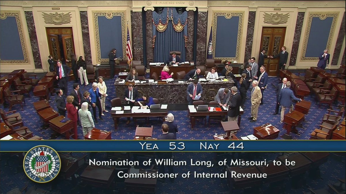 Senate Confirms Billy Long as IRS Commissioner 53-44 and Rodney Scott ...