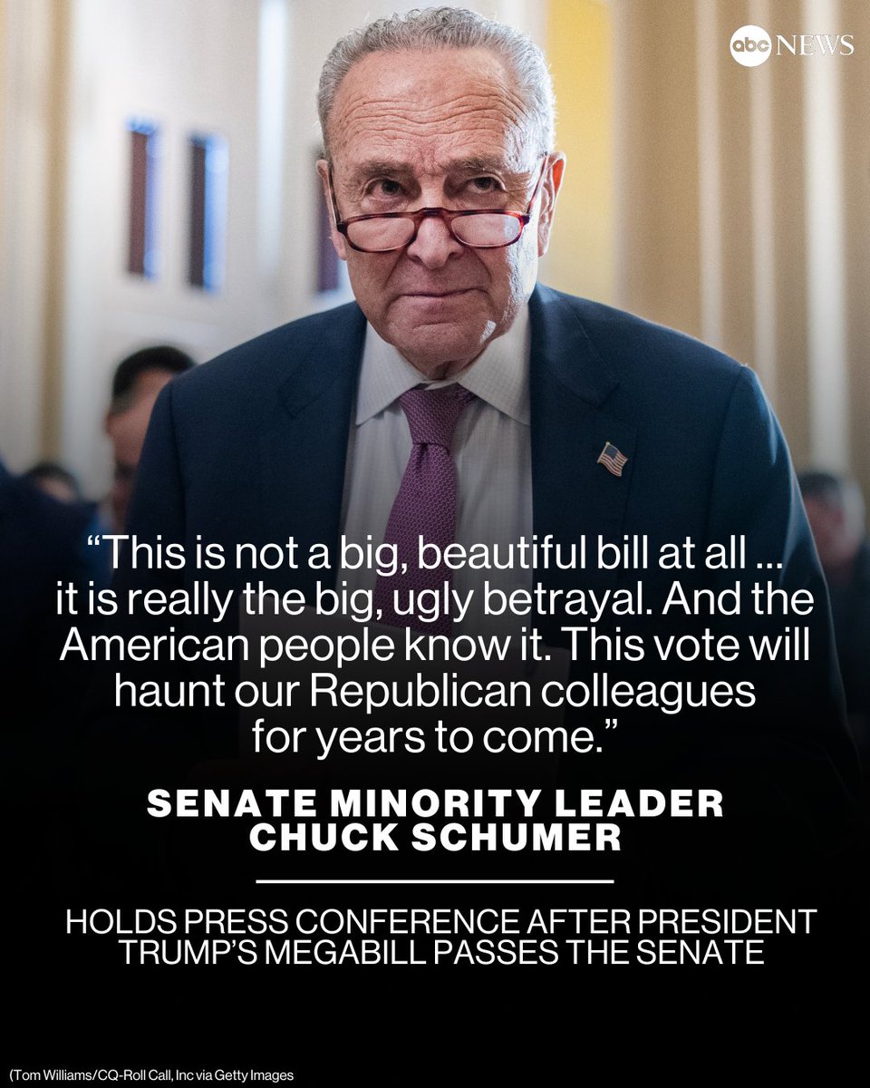 Senate Passes Trump’s ‘Big Beautiful’ Bill 51–50 After Vance Tie ...