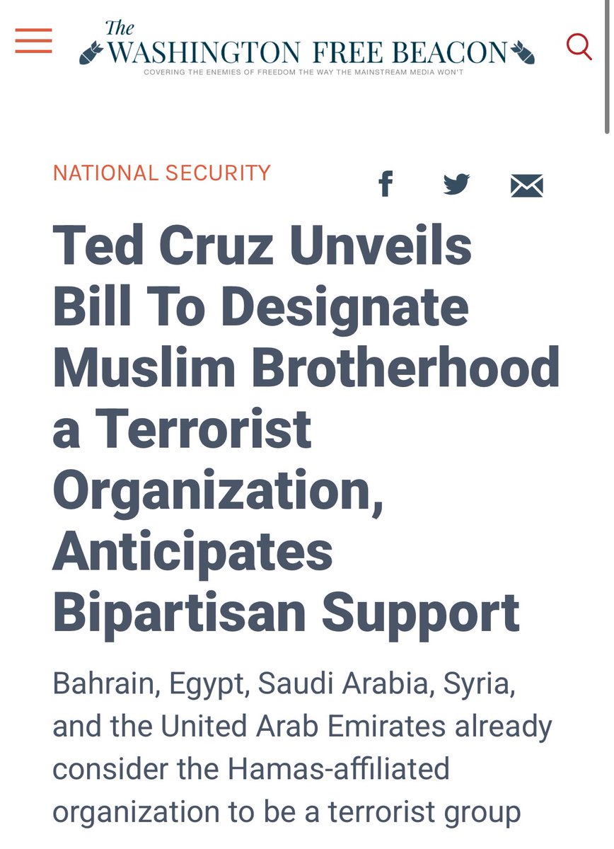 Senator Ted Cruz Introduces Bipartisan Bill to Designate Muslim ...