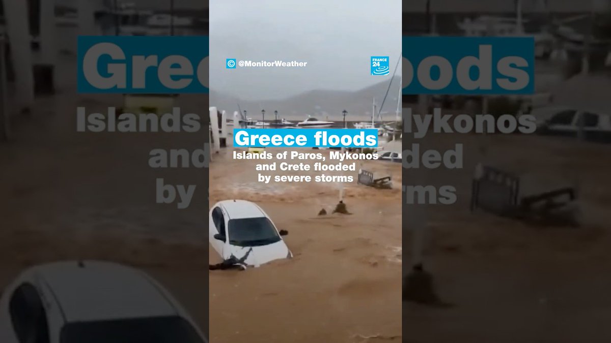 Severe Flooding Disrupts Life on Greek Islands Paros, Mykonos, and ...