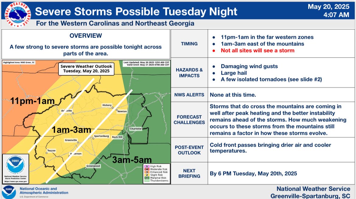 Severe Storms with 1-Inch Hail, 60 MPH Winds, and Tornado Threats ...