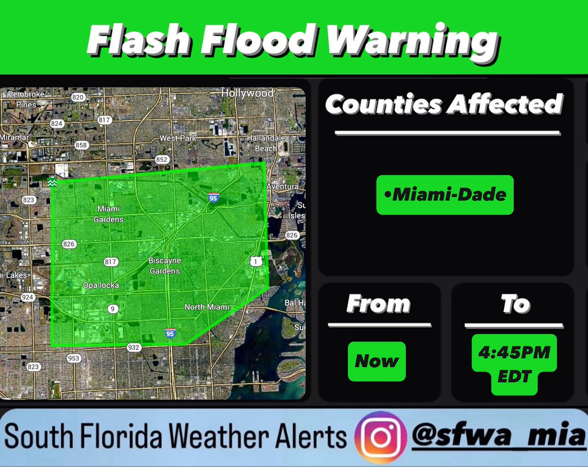 Severe Storms and Flash Flood Warnings Issued for Miami-Dade, Broward ...