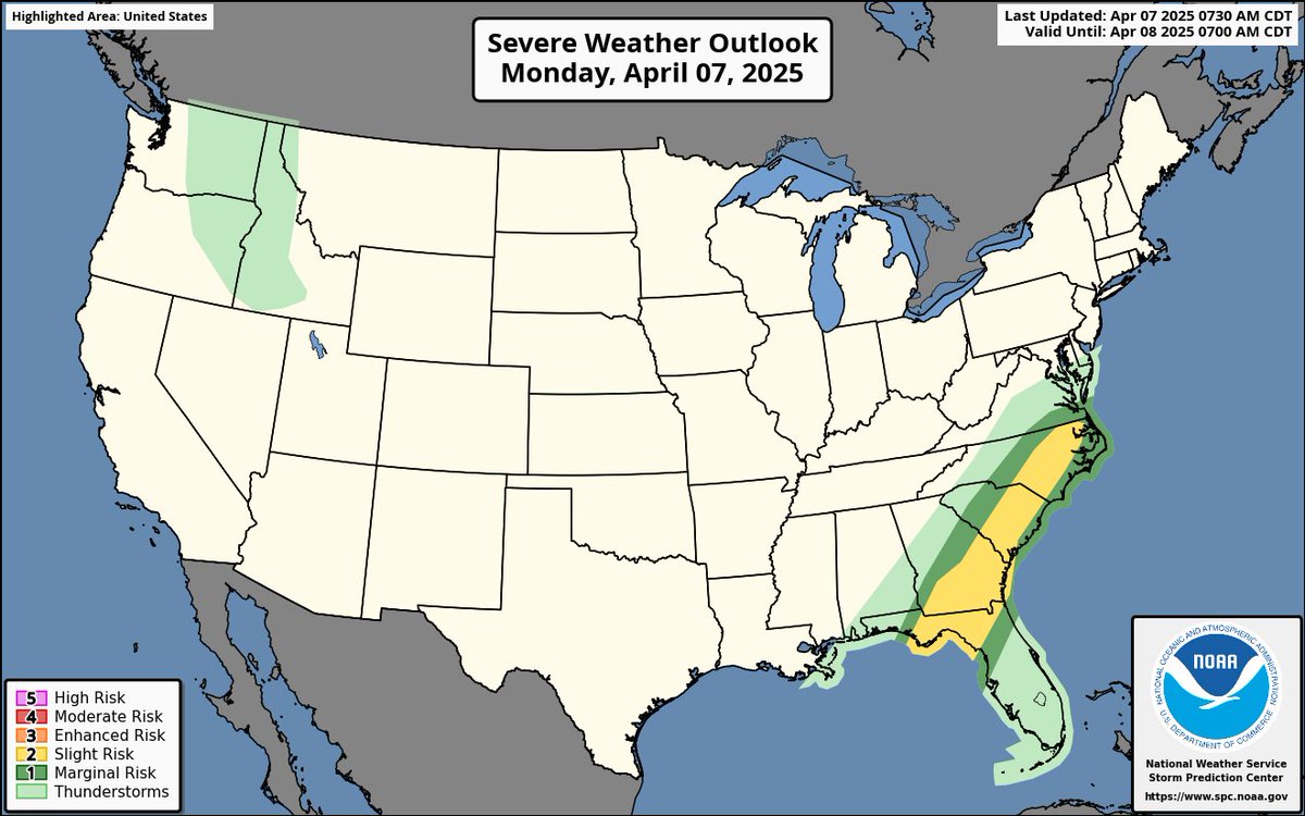 Severe Storms Forecasted Across Southeast U.S. With Tornado Watches, 60 ...