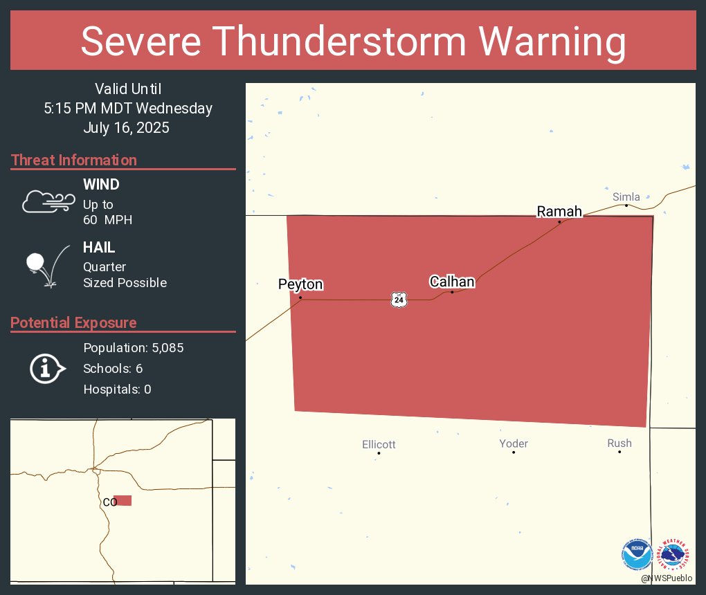 Severe Storms Pound Eastern Colorado With Baseball-Size Hail and 70 mph ...