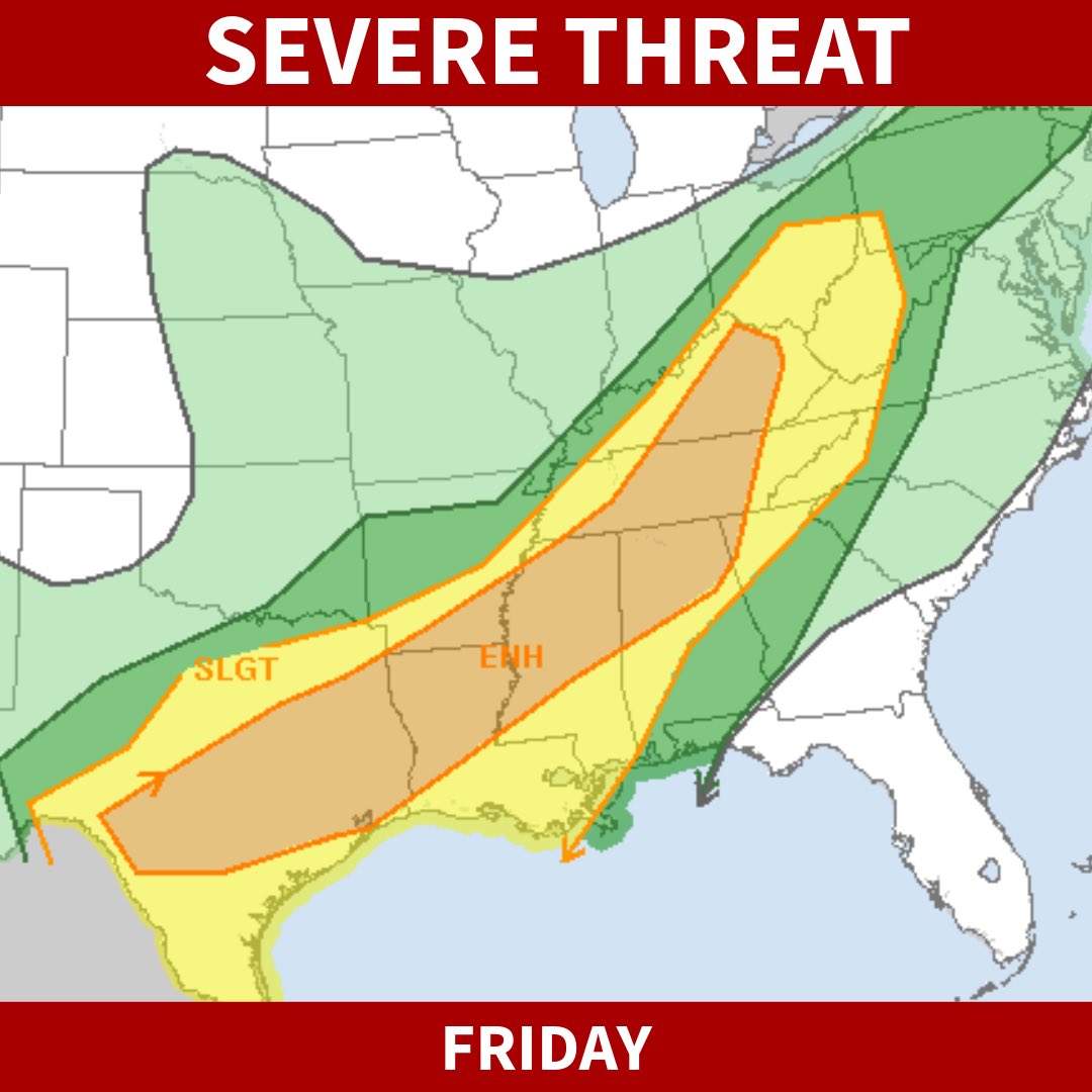 Severe Storms Threaten DFW, Houston, ArkLaTex with EF2 Tornadoes, Large ...