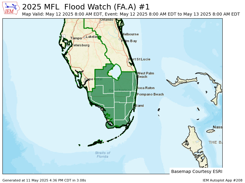 Severe Thunderstorm Warnings and Flood Watch Issued for South Florida ...