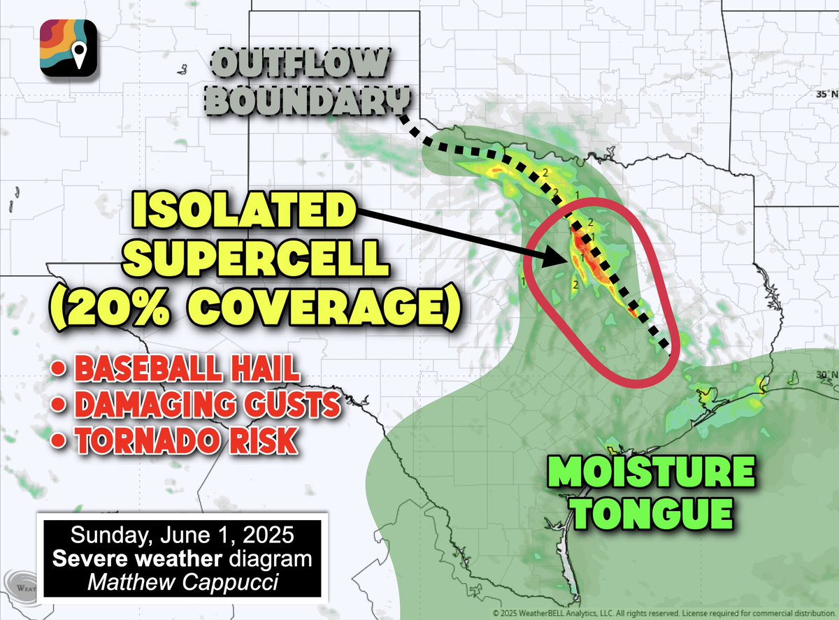 Severe Thunderstorms on June 1, 2025, Bring Baseball and Softball-Sized ...