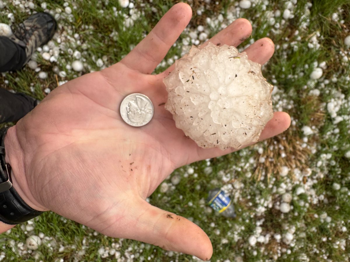 Severe Thunderstorms Unleash 4-Inch Softball-Sized Hail and 80 MPH ...