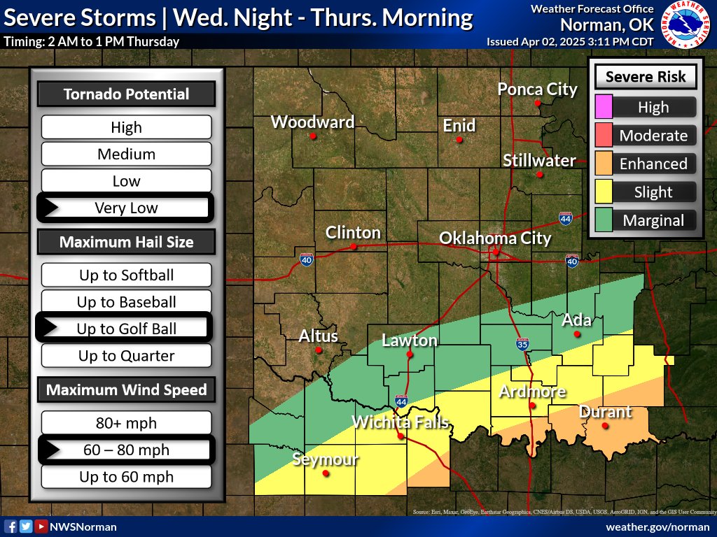 Severe Weather Threat Looms Over Oklahoma and North Texas with ...