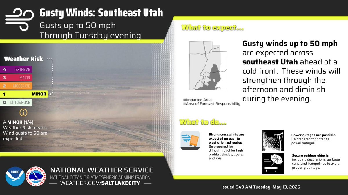 Severe Wind Gusts Up to 70 mph Hit Utah Including Salt Lake City, Cedar ...