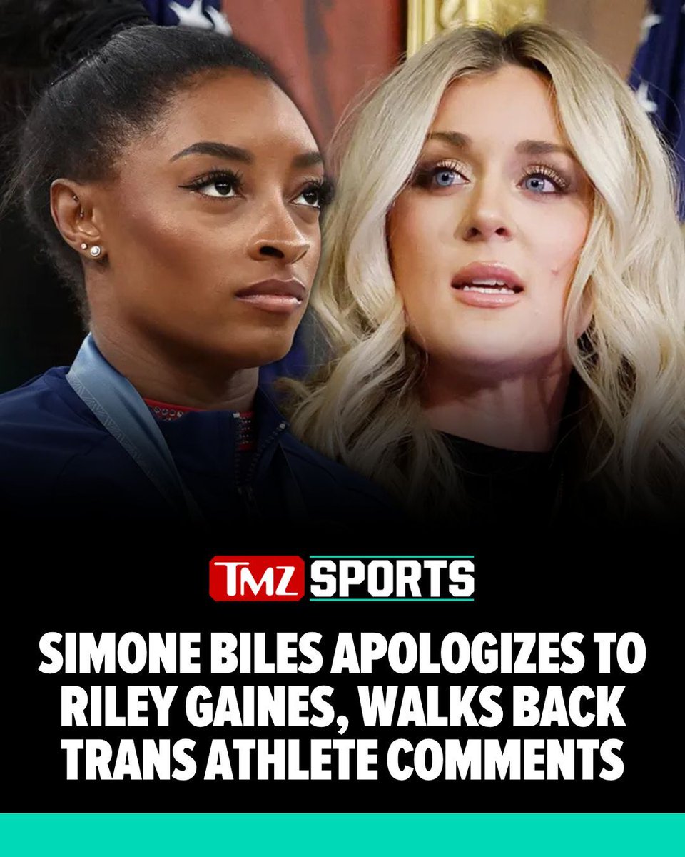 Simone Biles Apologizes to Riley Gaines After Clash Over Trans Athletes ...