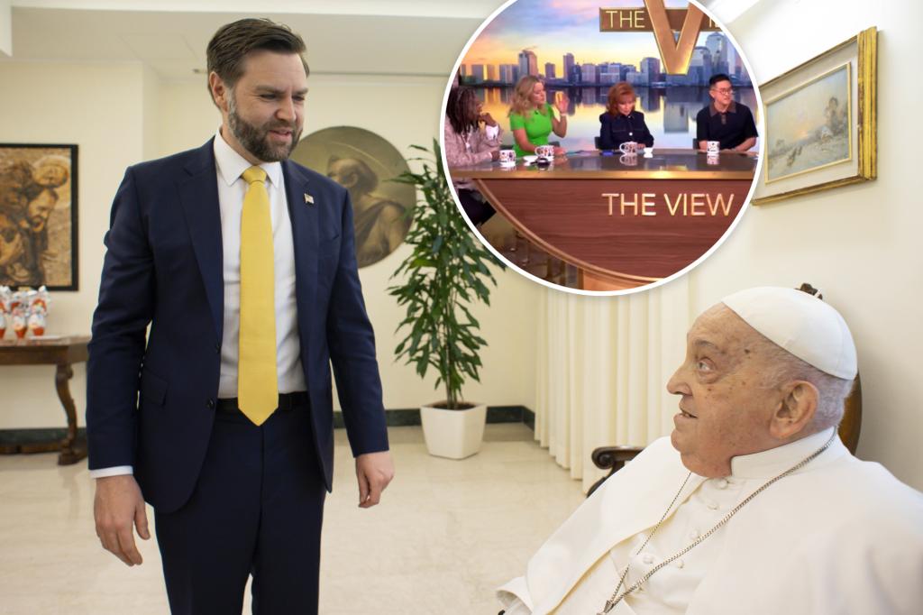 SNL’s Bowen Yang Calls VP J.D. Vance ‘Pope Killer’ on The View, Whoopi ...