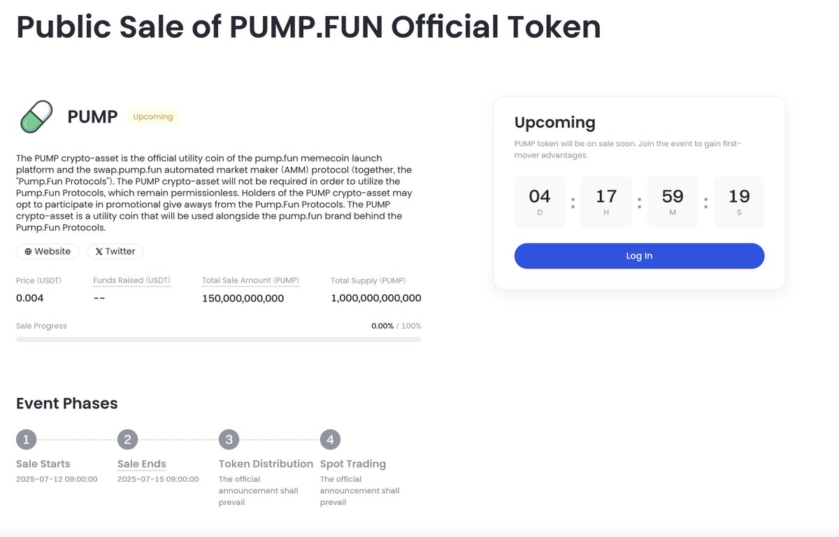 Solana-Based Pump Fun Launches $PUMP ICO on Major Exchanges, Raises ...