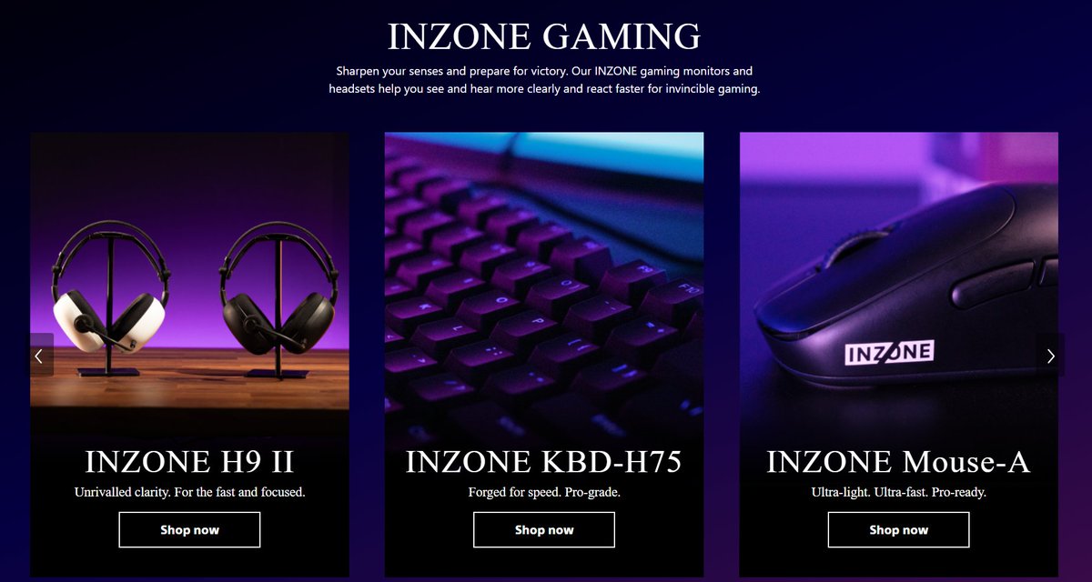 Sony Expands Inzone Line With First Gaming Keyboard, Mouse and $350 H9 ...