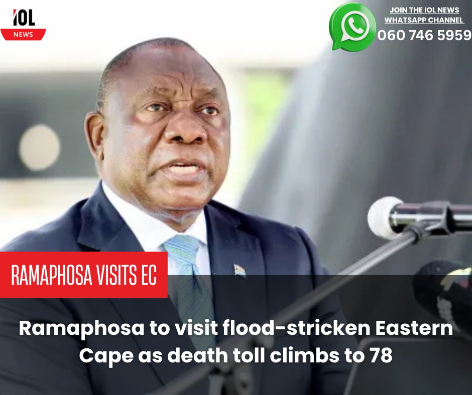 South Africa Flood Death Toll Rises to 92 in Eastern Cape; President ...