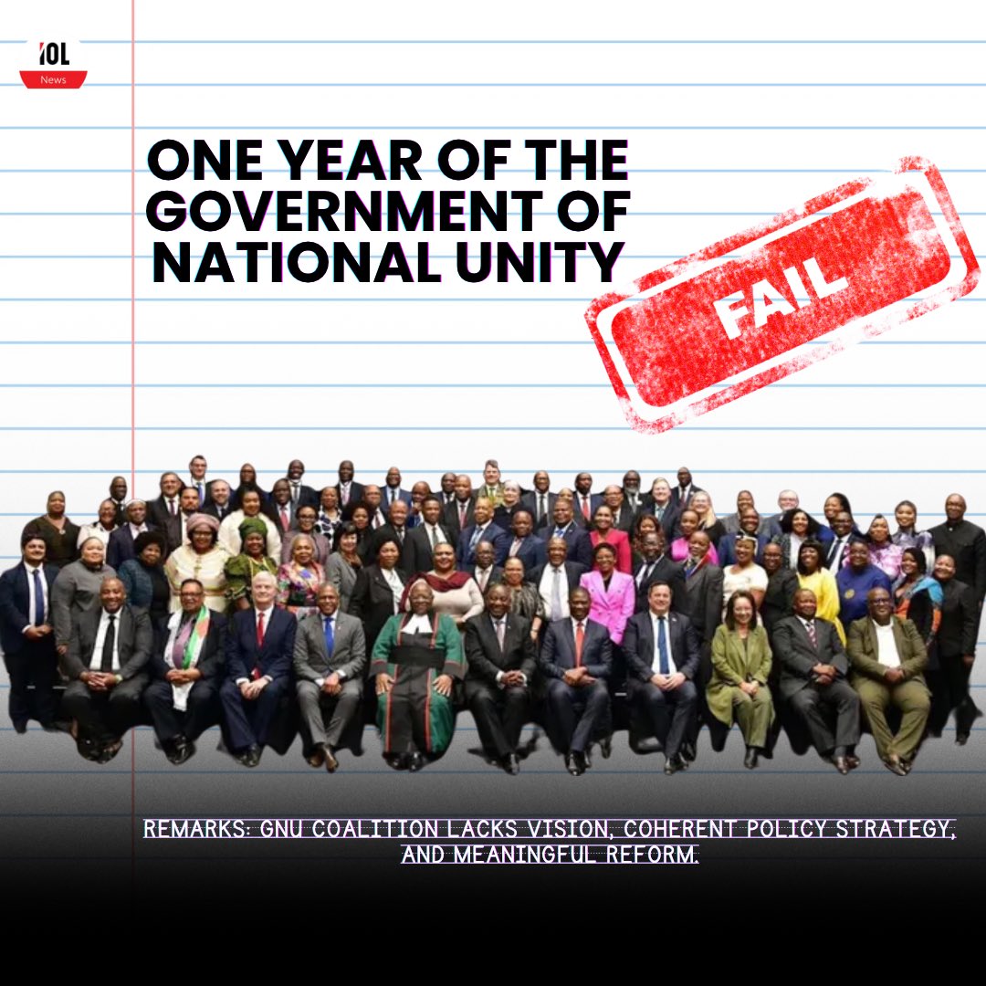 South Africa's 10-Party Government of National Unity Marks One Year ...