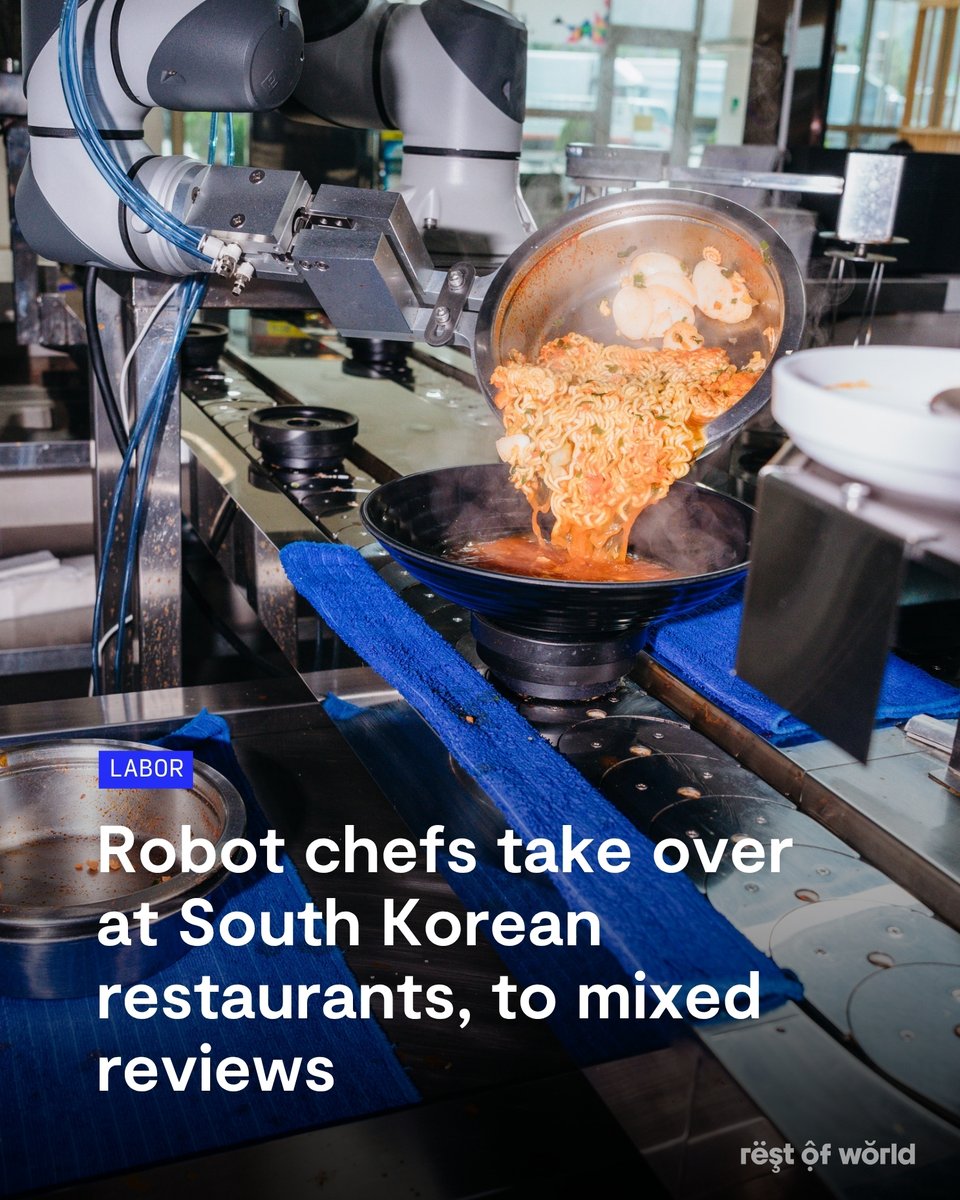 South Korean Highway Restaurants Deploy Robot Chefs Amid Food Quality Concerns; Hyundai Plans 40 ...